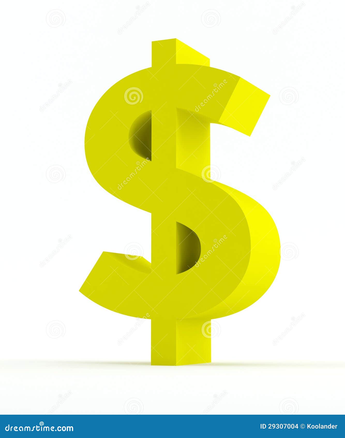Yellow Dollar Sign Isolated Stock Illustration - Illustration of ...