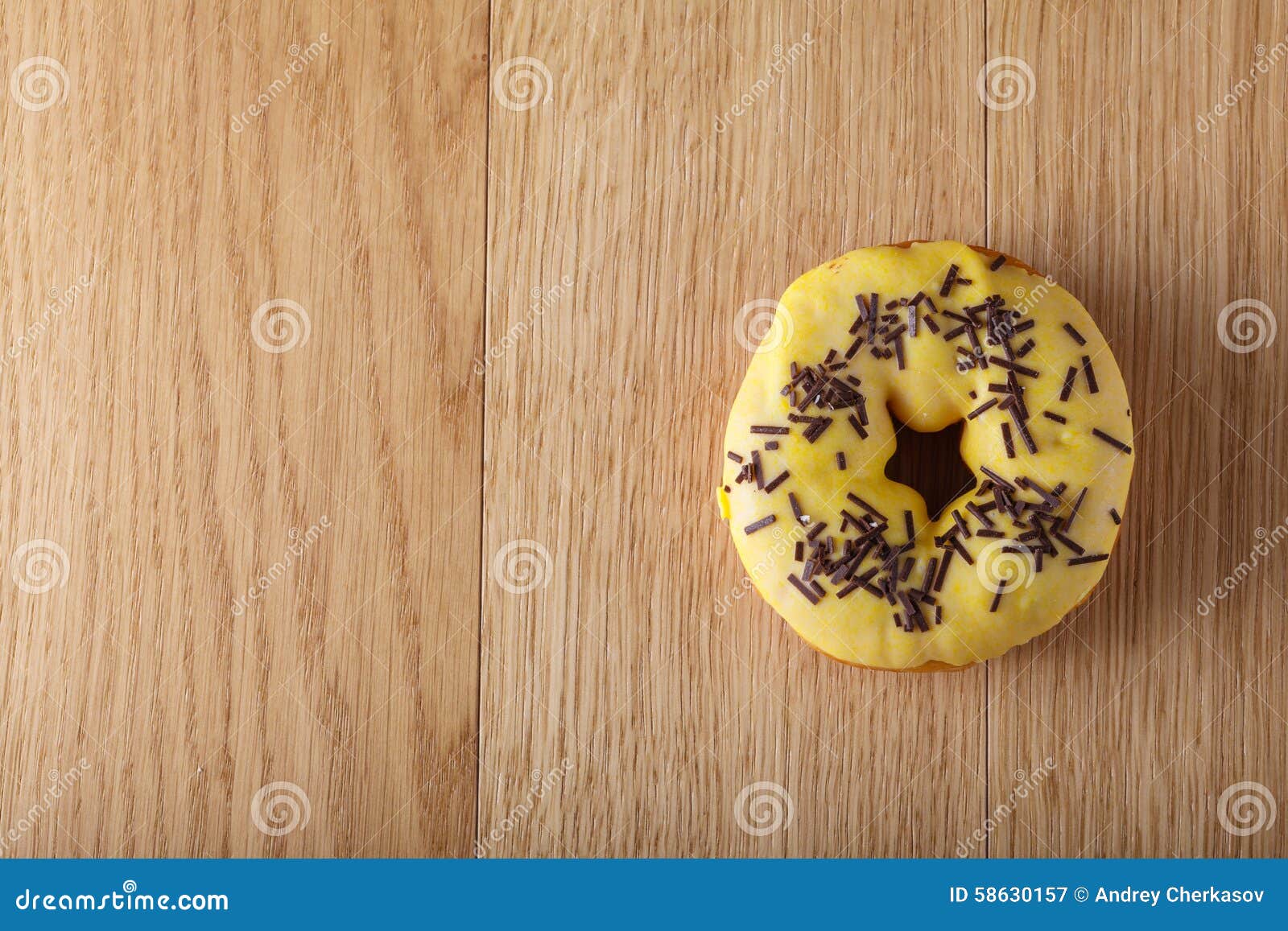 Yellow donut stock image. Image of nonpareils, sugar - 58630157