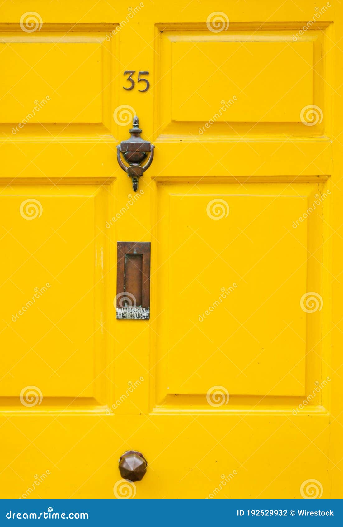 Yellow door editorial photography. Image of interior - 192629932