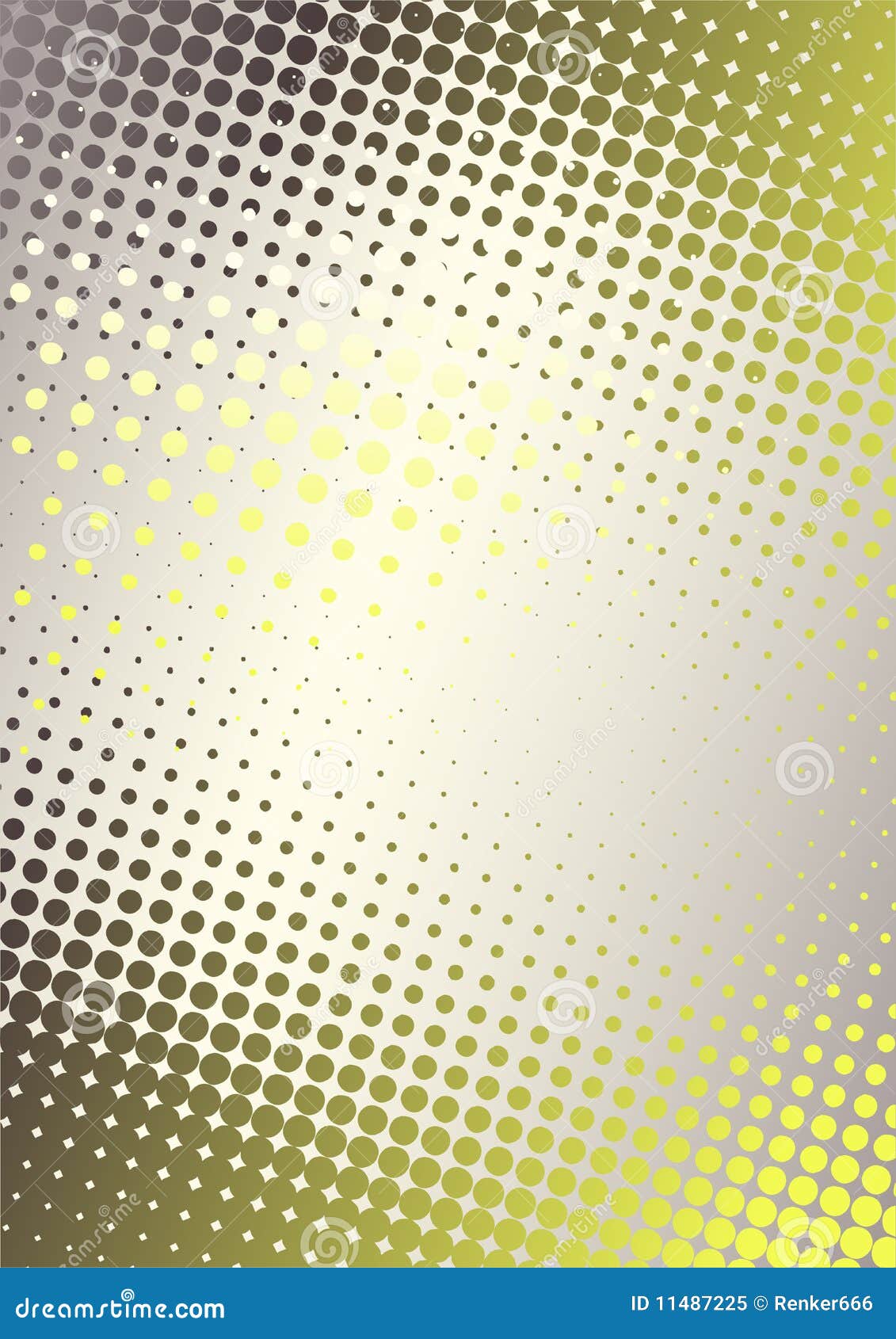 Red And Yellow Dots On A Green Background Cartoon Vector ...