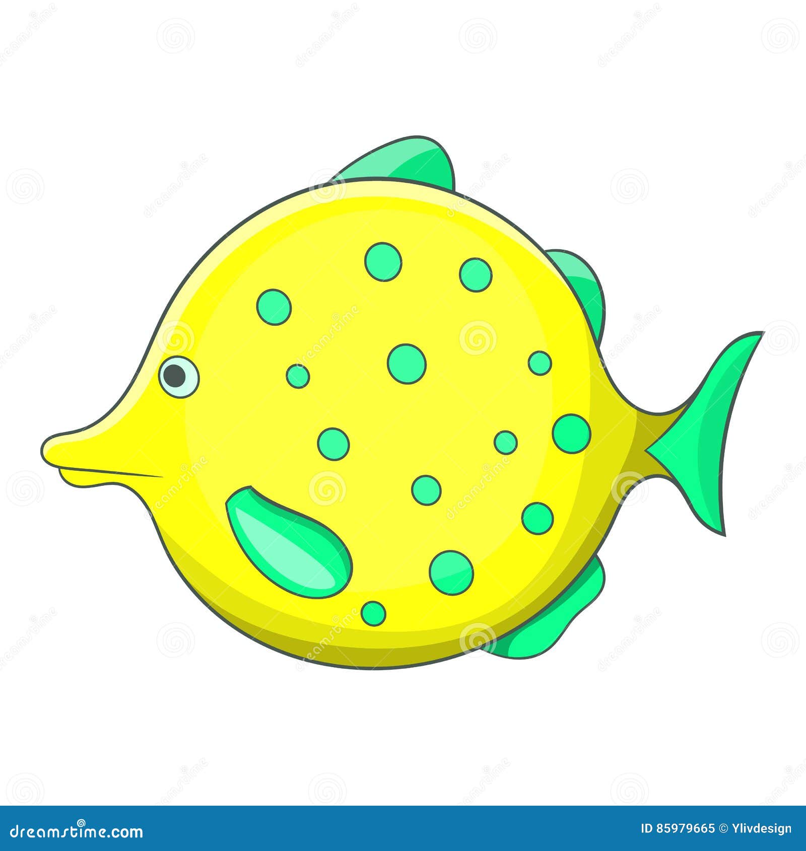 Dotted Fish Silhouette Cartoon Vector | CartoonDealer.com #43932749