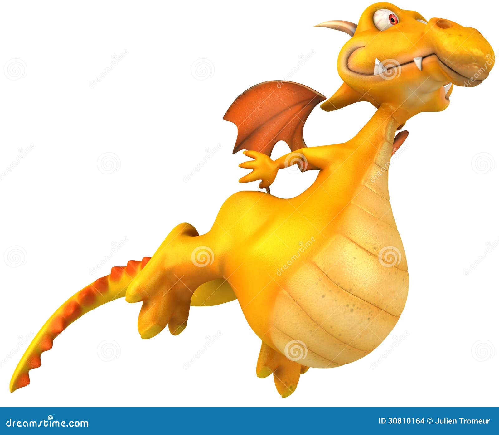 Yellow dragon stock illustration. Illustration of wing - 30810164