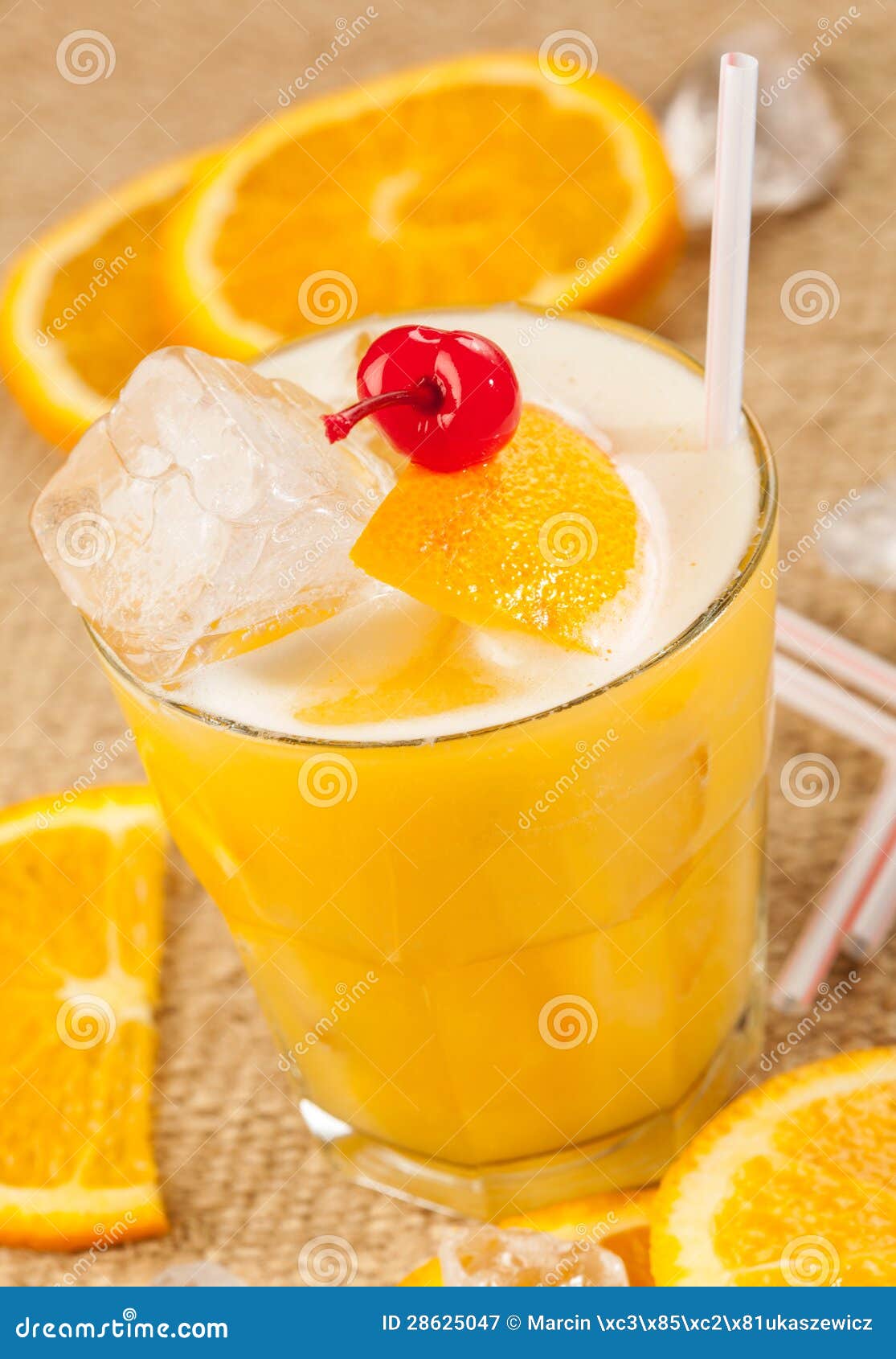 Yellow Drink with Lemon and Orange Stock Image - Image of ingredient ...