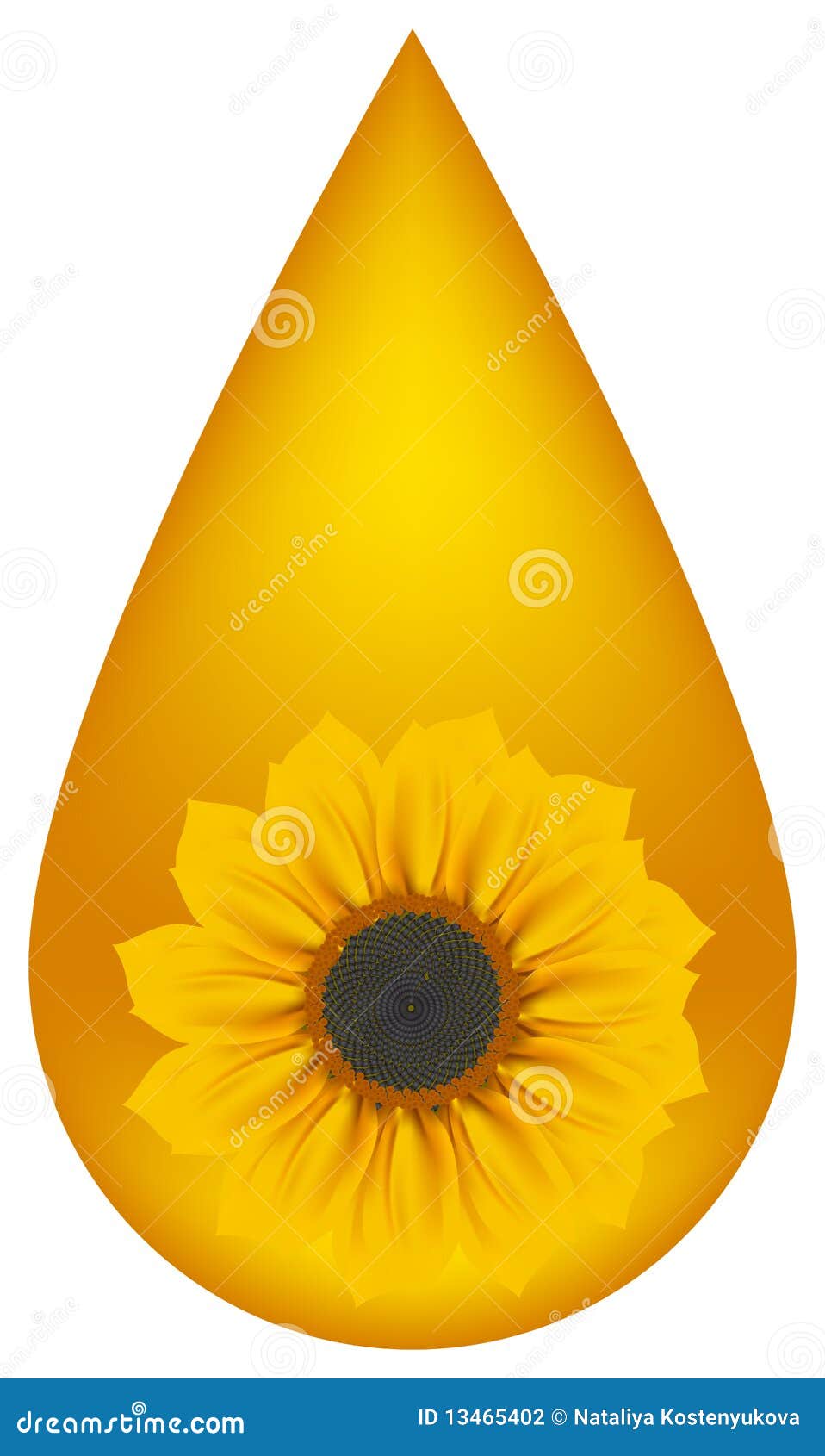 Yellow drop stock vector. Illustration of biology, conservation - 13465402