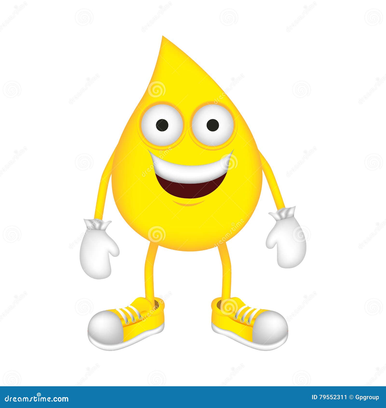 Yellow Drop Cartoon Drop Icon Image Stock Vector - Illustration of drip ...