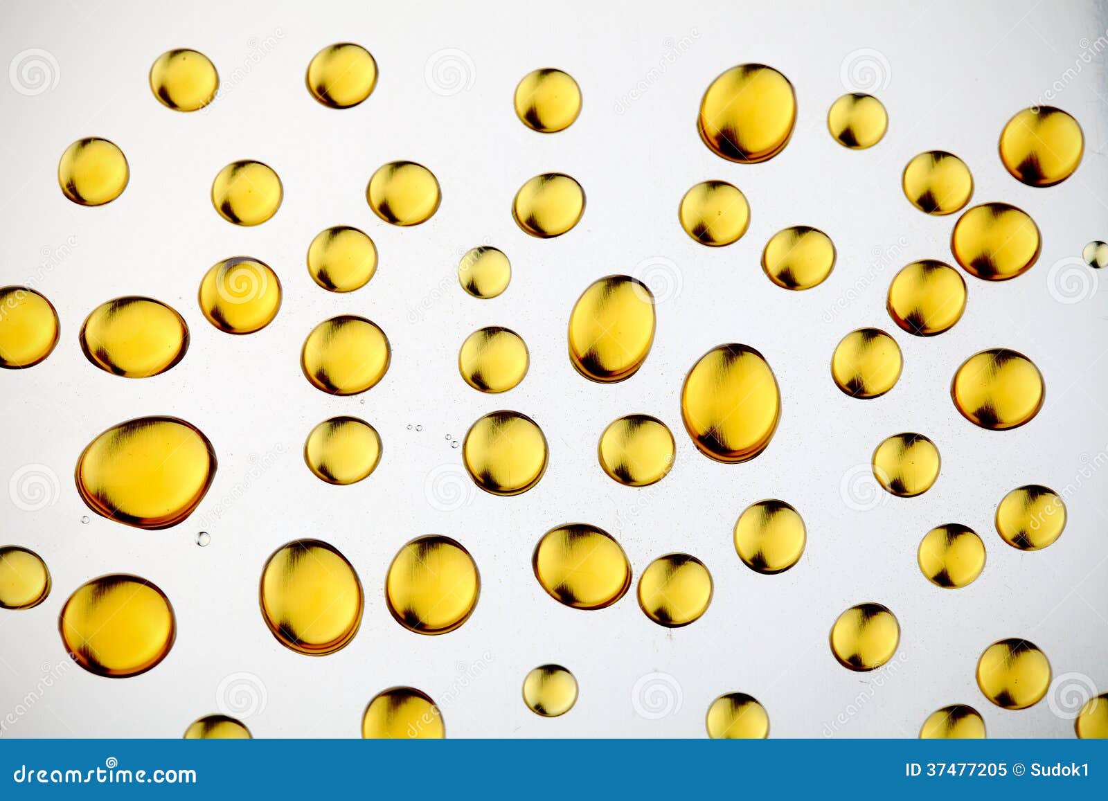 Yellow drops on metal stock image. Image of group, healthcare - 37477205