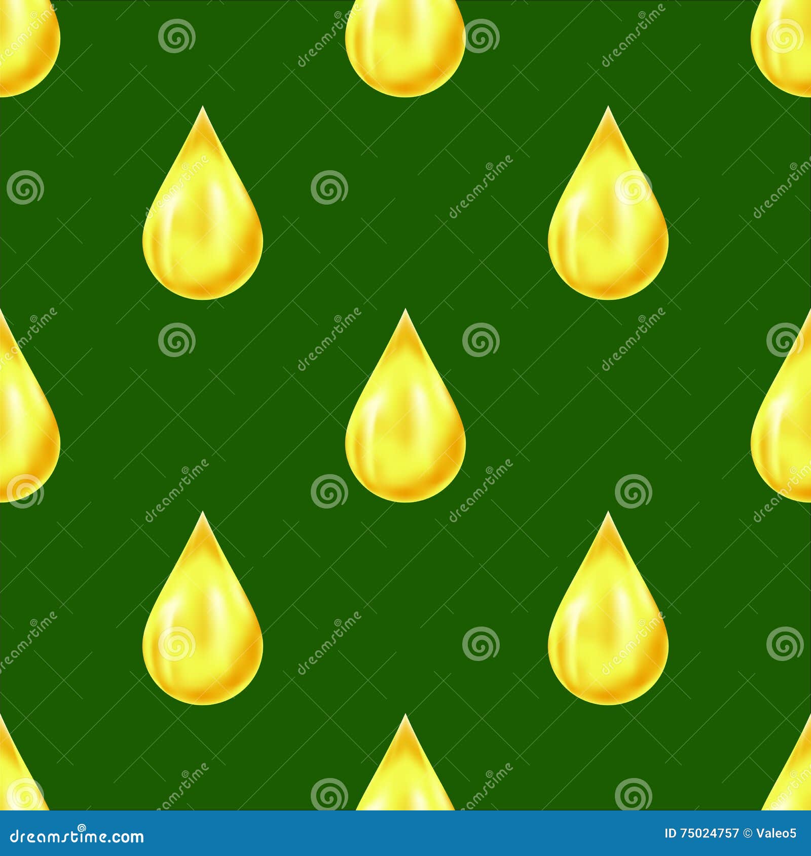 Yellow Drops Seamless Pattern Stock Vector - Illustration of biological ...