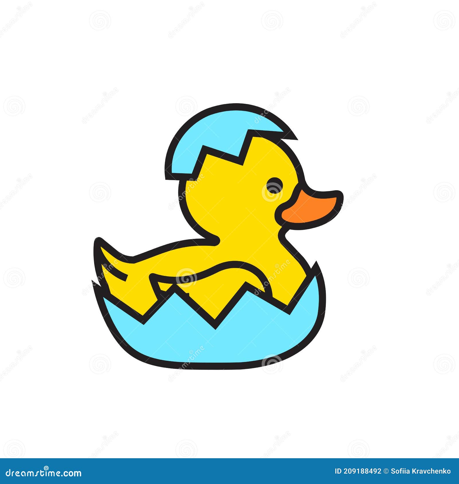 Duck Egg Crack With Slipping Duck Yolk Background Cartoon Vector ...