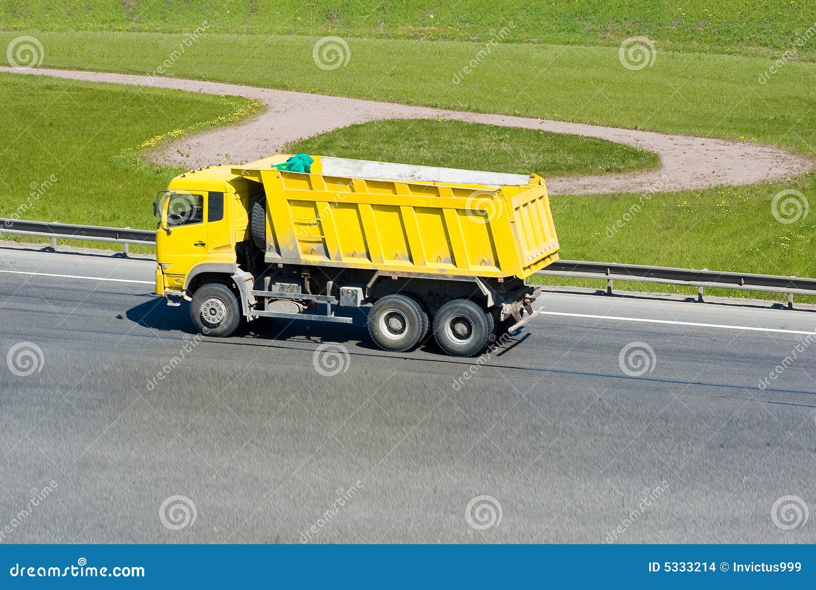 Yellow dump truck stock photo. Image of equipment, large - 5333214