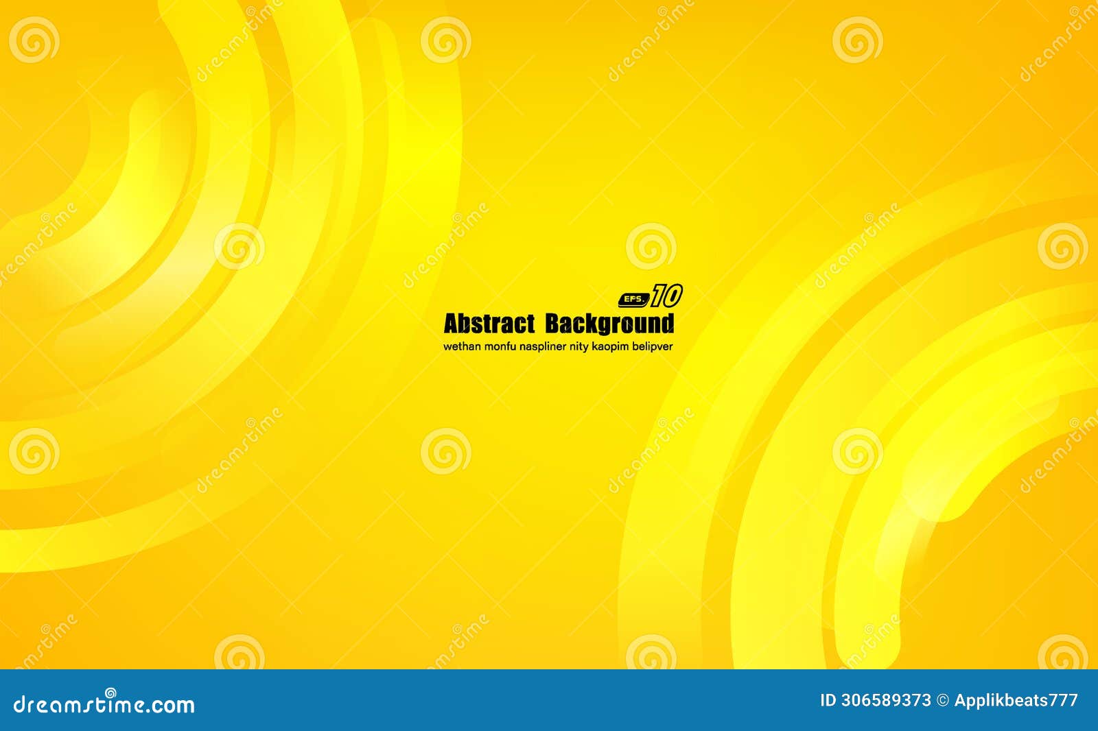 Yellow Dynamic Abstract Background. Modern Yellow Color. Moving 3d ...