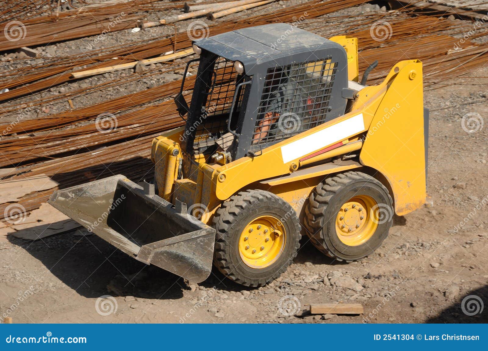 Yellow earth mover stock photo. Image of machine, construct - 2541304