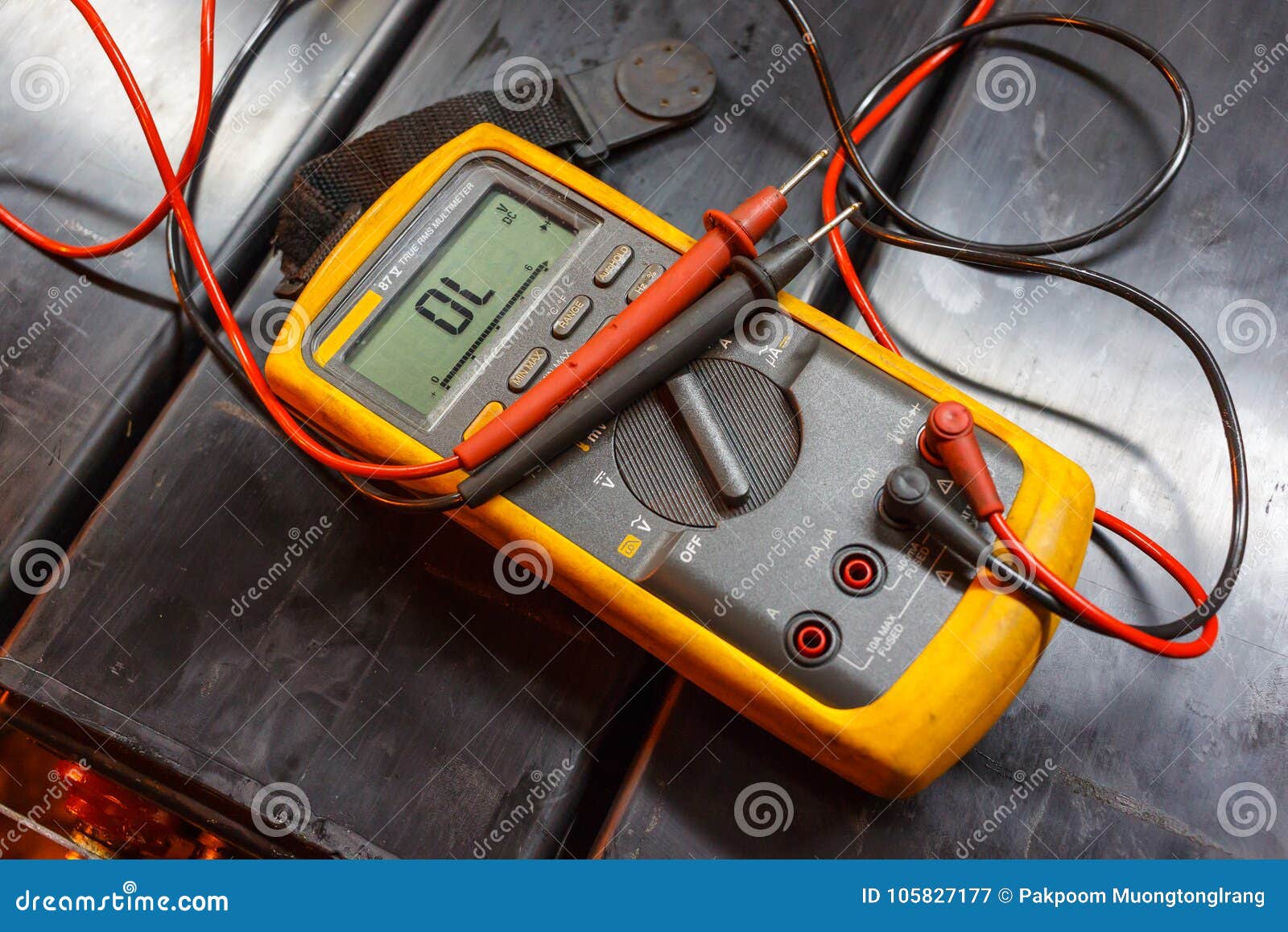 Yellow Electrical Multimeter. Stock Image - Image of multimeters ...