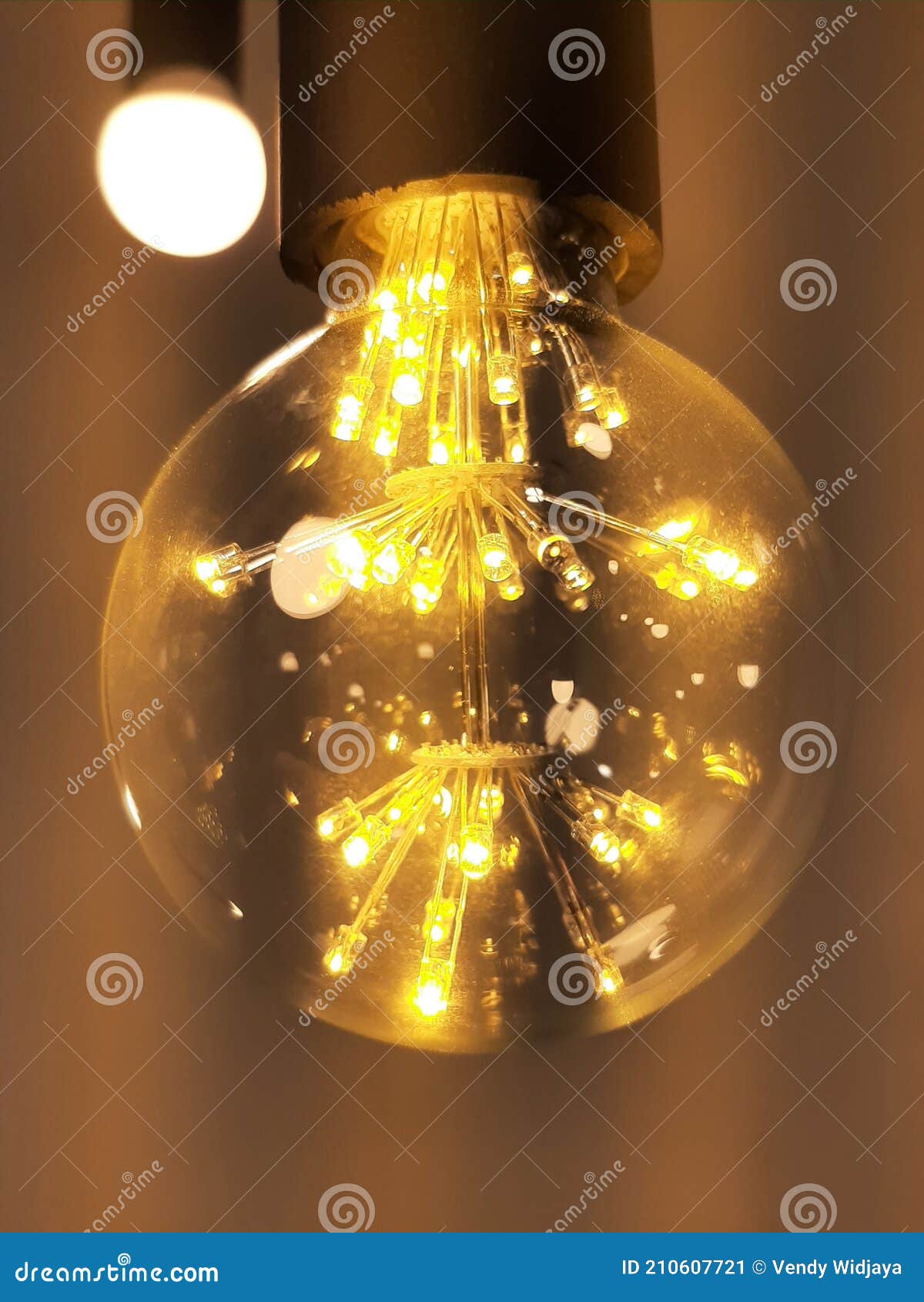 Yellow electricity bulb stock image. Image of light - 210607721