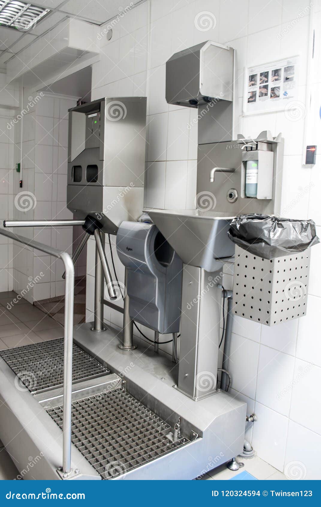 Yellow Elevator Control Unit on the Wire in the Factory. Stock Photo ...