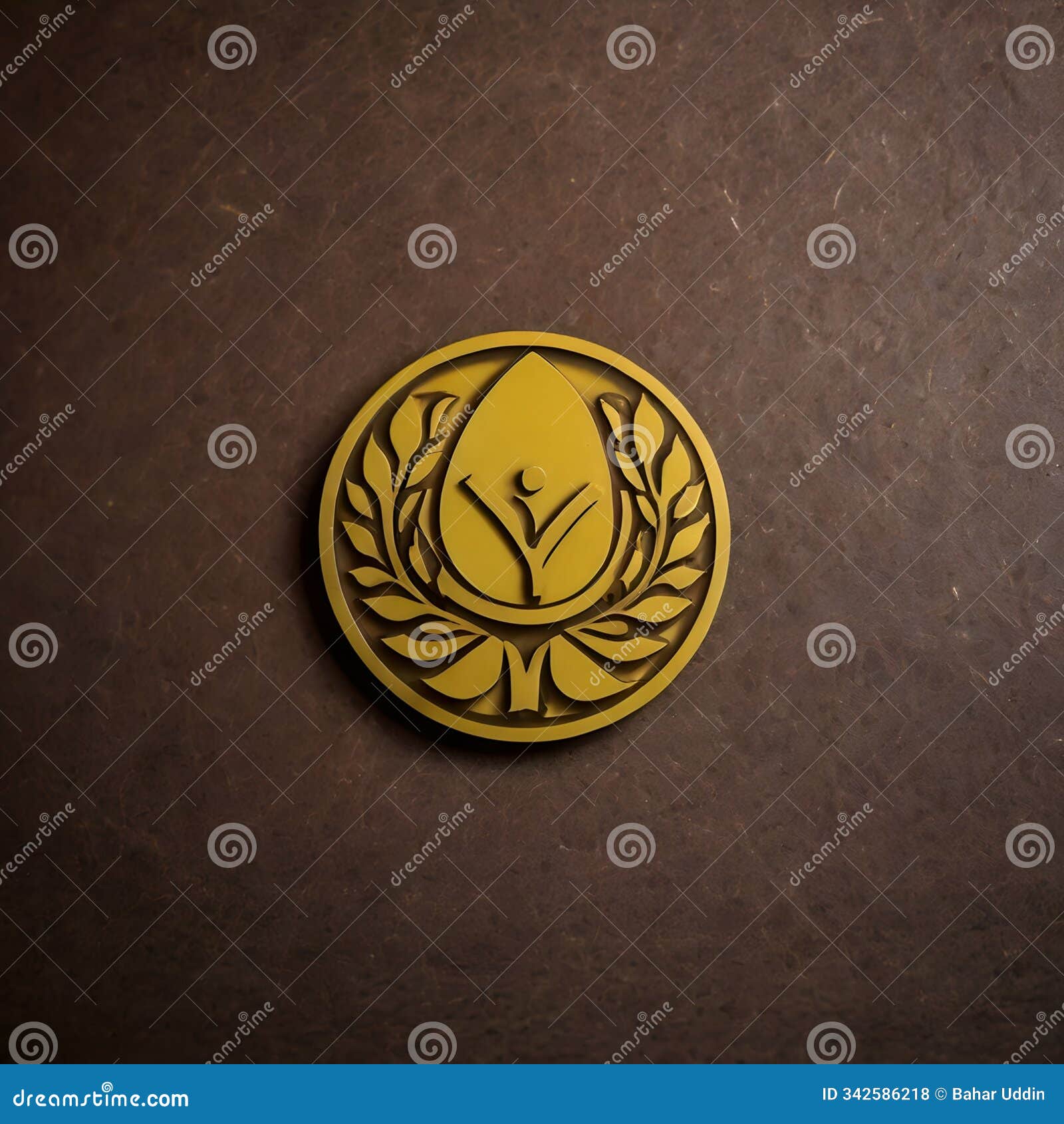 Yellow Emblem Restaurant Logo Stock Illustration - Illustration of ...