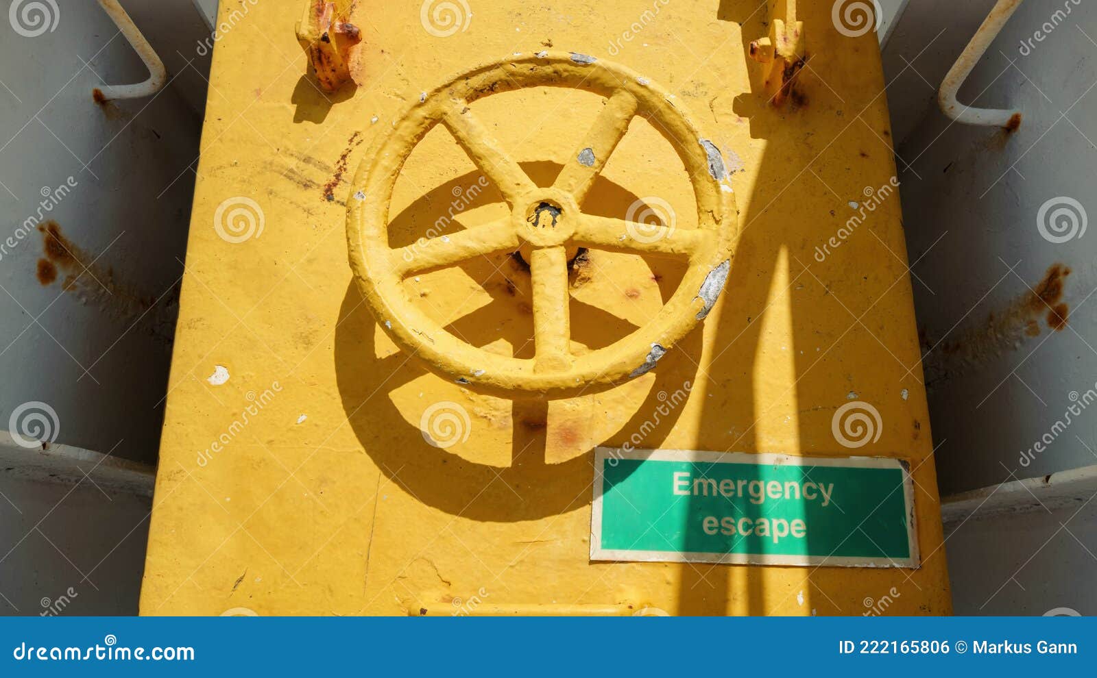 Yellow Emergency Exit Sign Royalty-Free Stock Photography ...