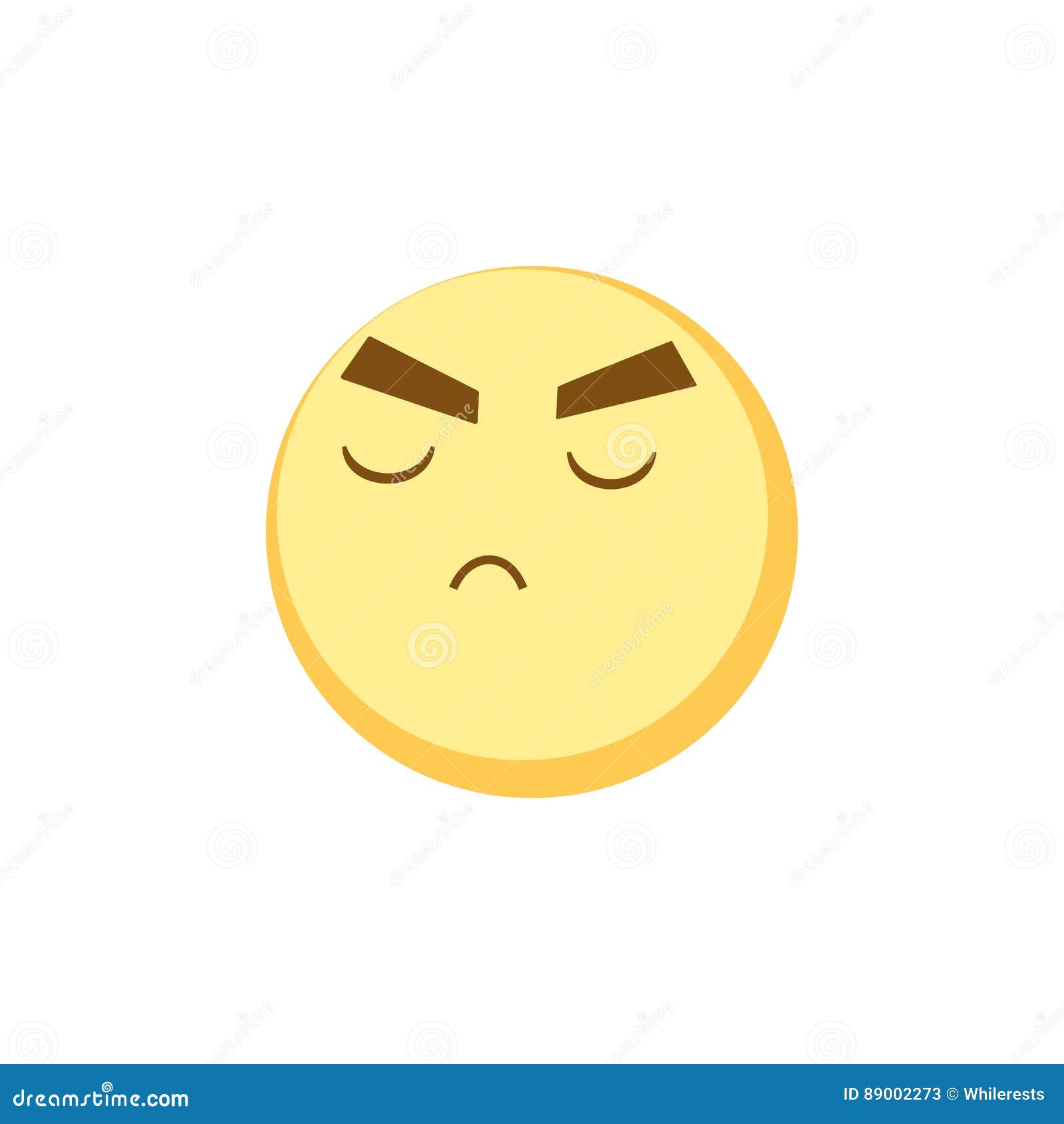 Yellow Emoji Icon for App Game, Ui or Web Design Template. Vector ...