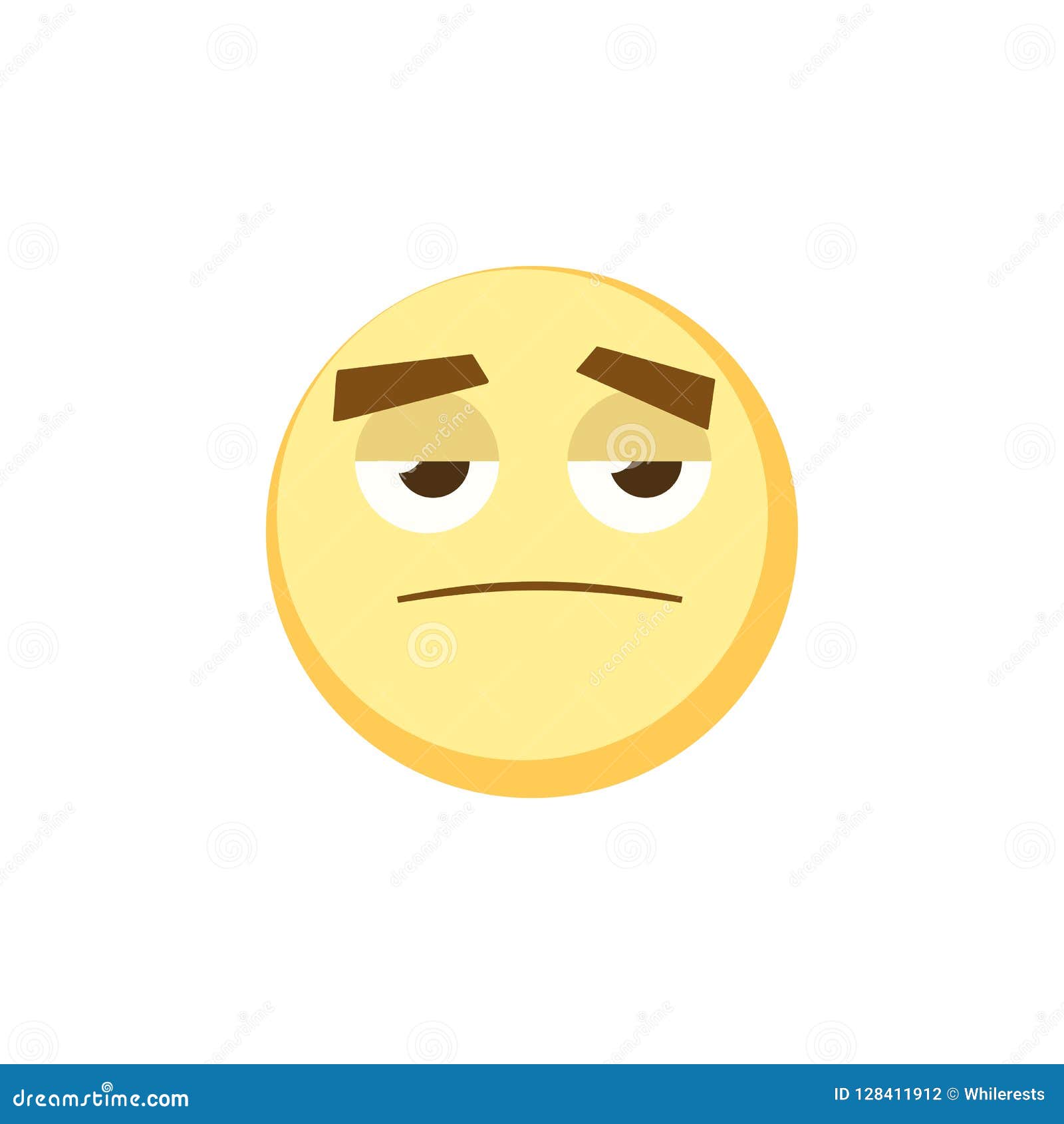 Yellow Emoji Icon for App Game, Ui or Web Design Template. Vector ...