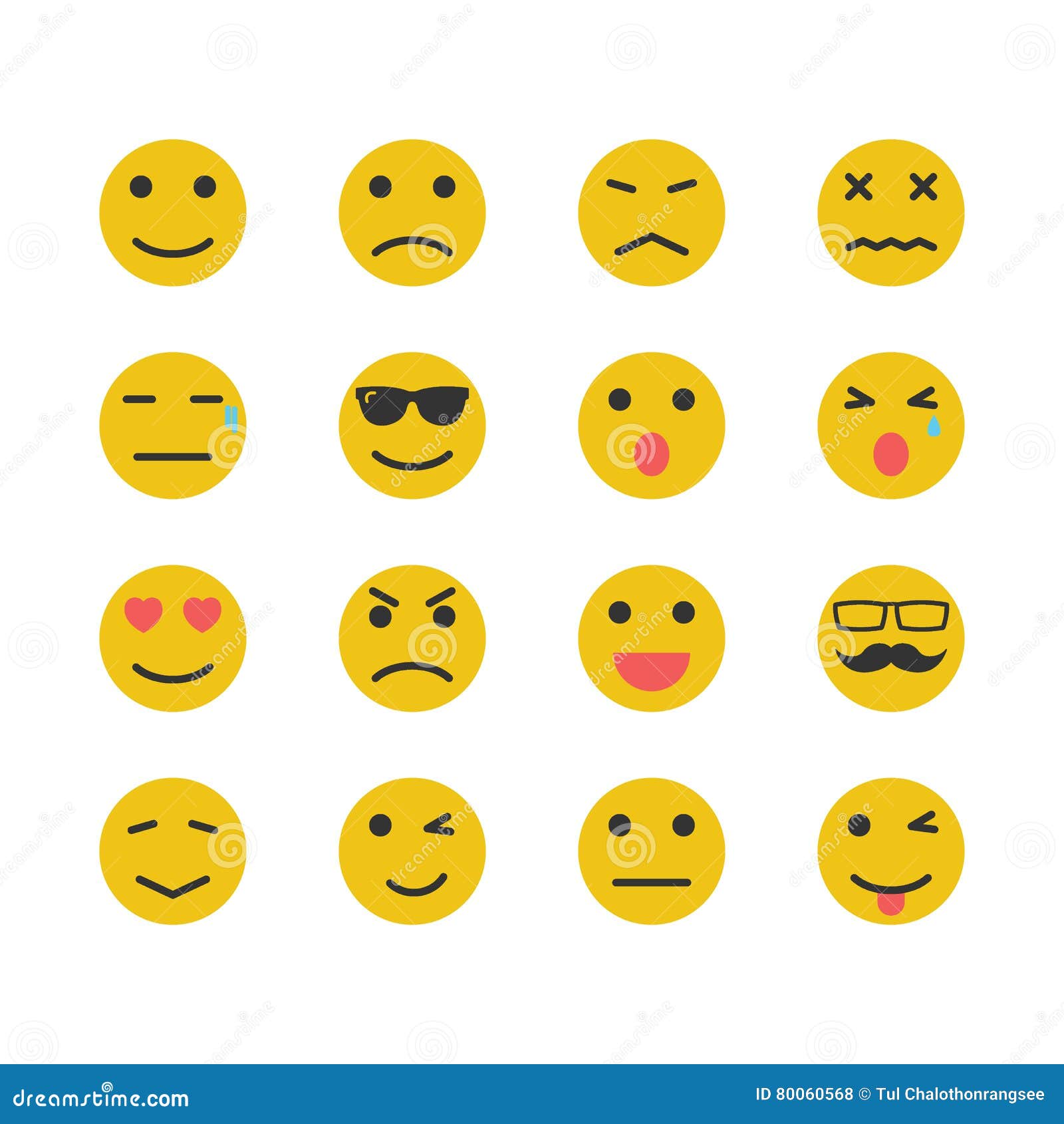 Emotion Icons Queen Female With Long Hairs For Social Networks And ...