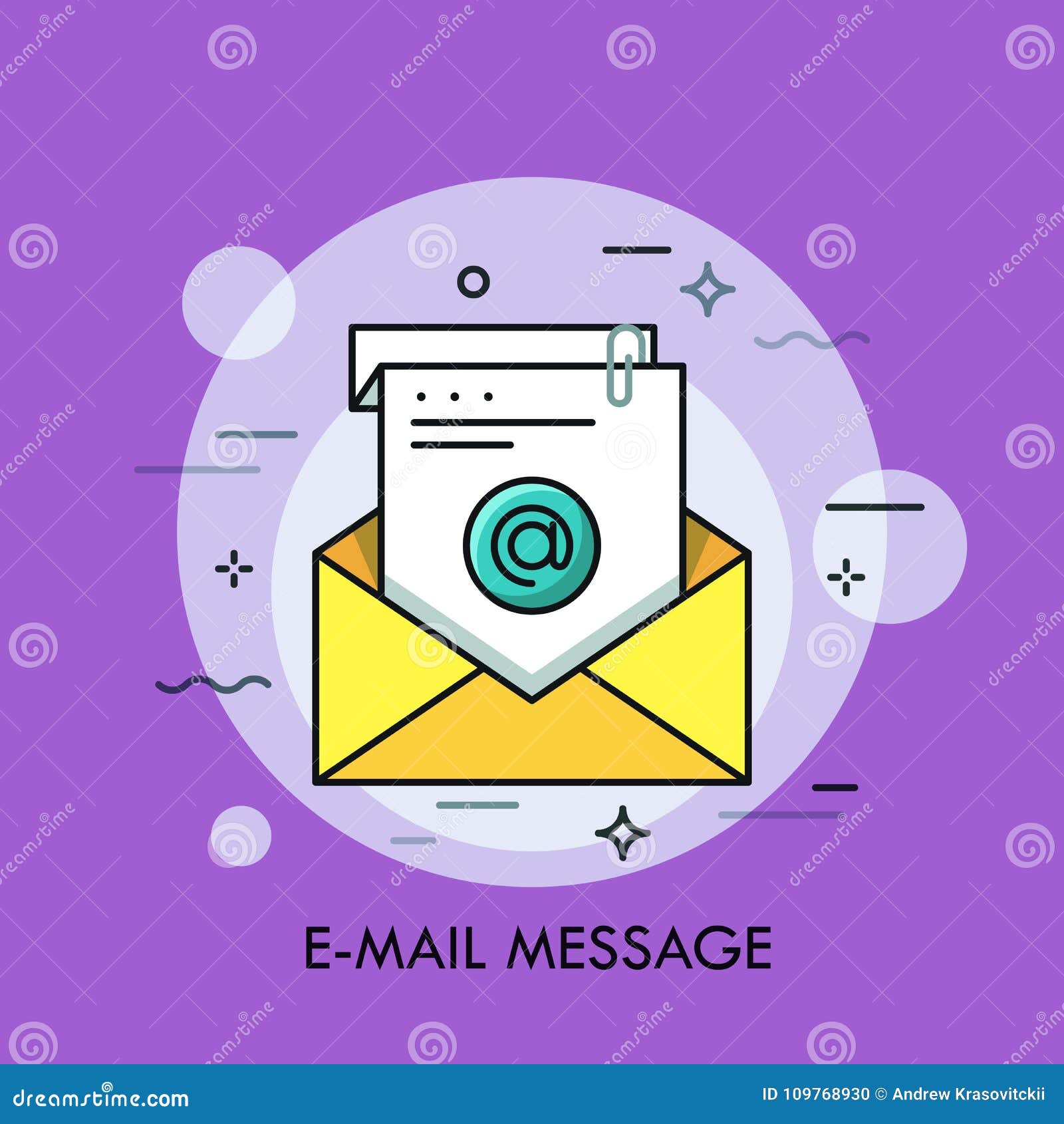 Concept of E-mail Message, Electronic Messaging, Inbox Email Letter ...