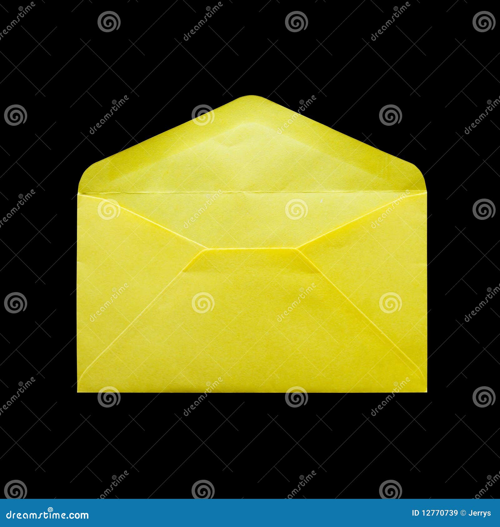 A Yellow Envelope With A Cheerful Cartoon Smiley Face. Royalty-Free ...
