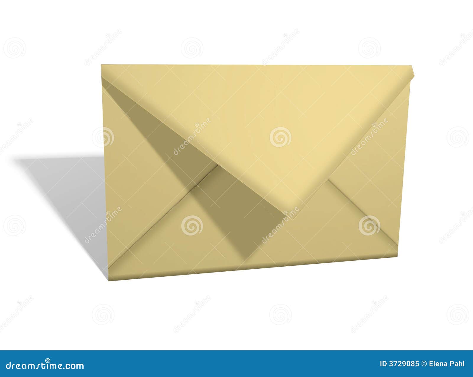 Yellow Envelope With Document. Email Icon Hand Drawn Colorful Cartoon ...