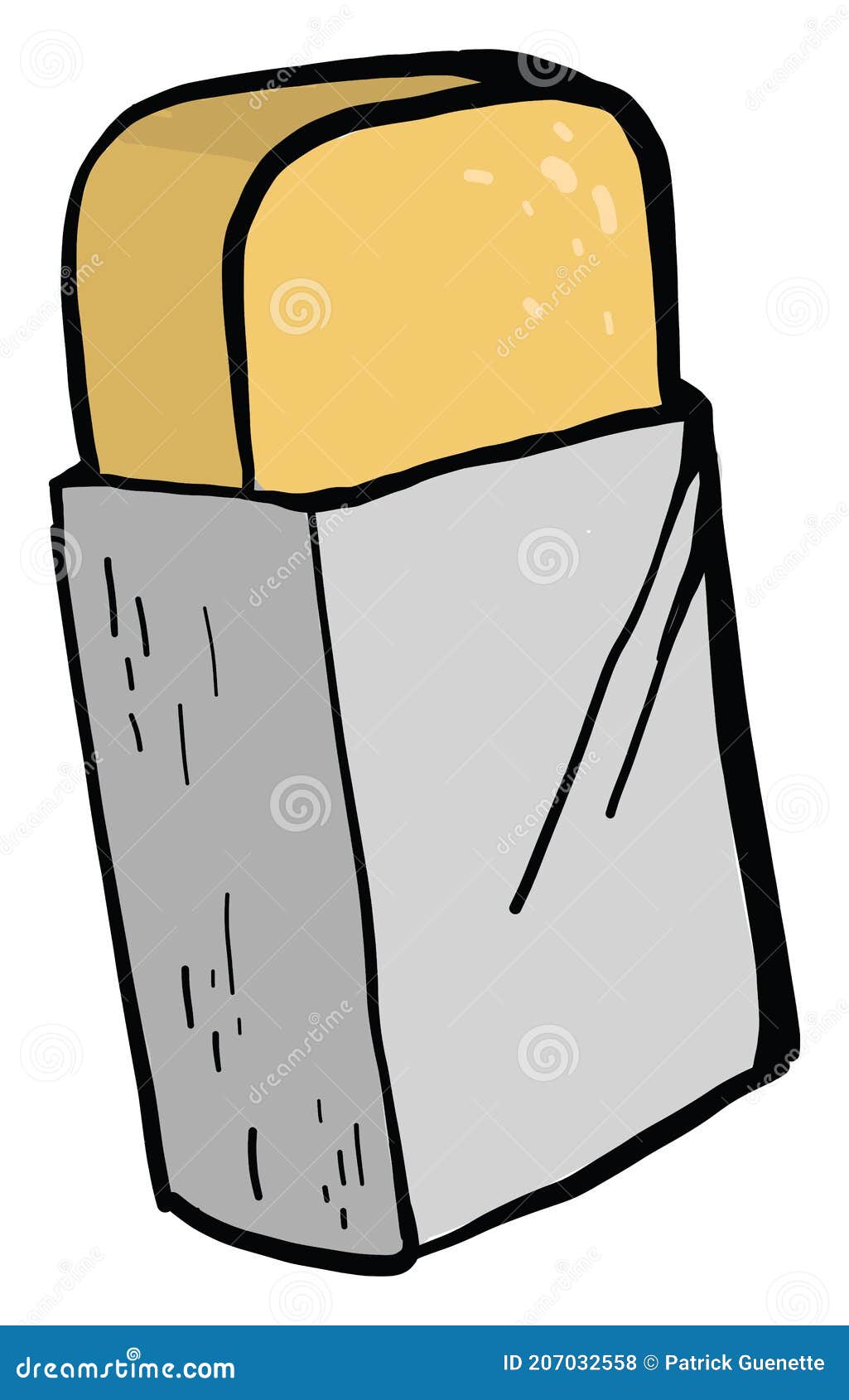 Yellow Eraser, Illustration, Vector Stock Vector - Illustration of ...