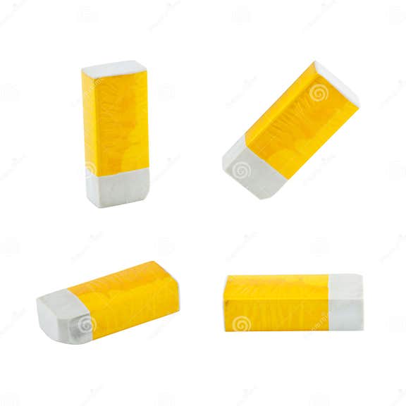 Yellow eraser stock photo. Image of change, blunder, problems - 31609052