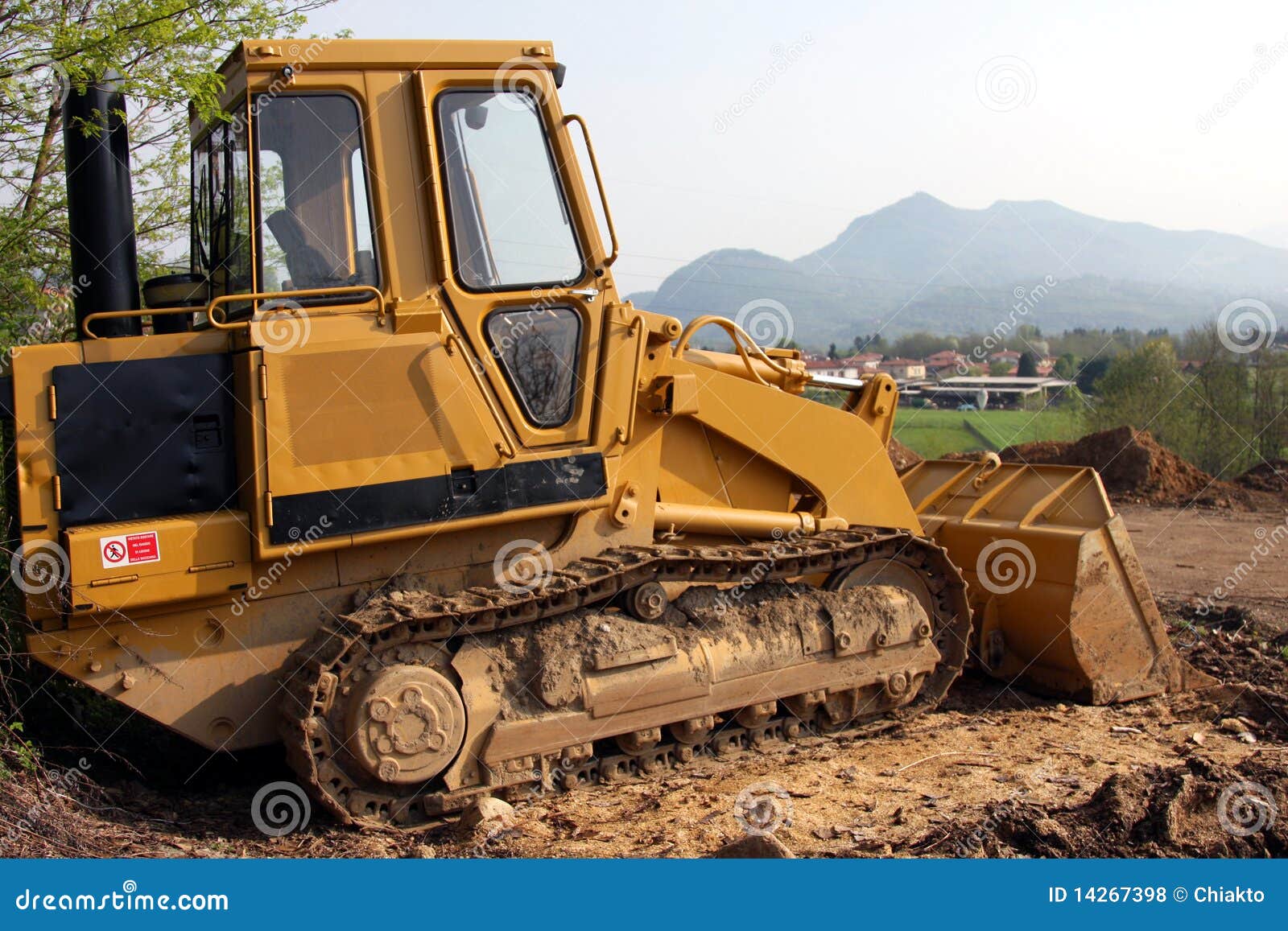Yellow excavator stock photo. Image of digging, industry - 14267398