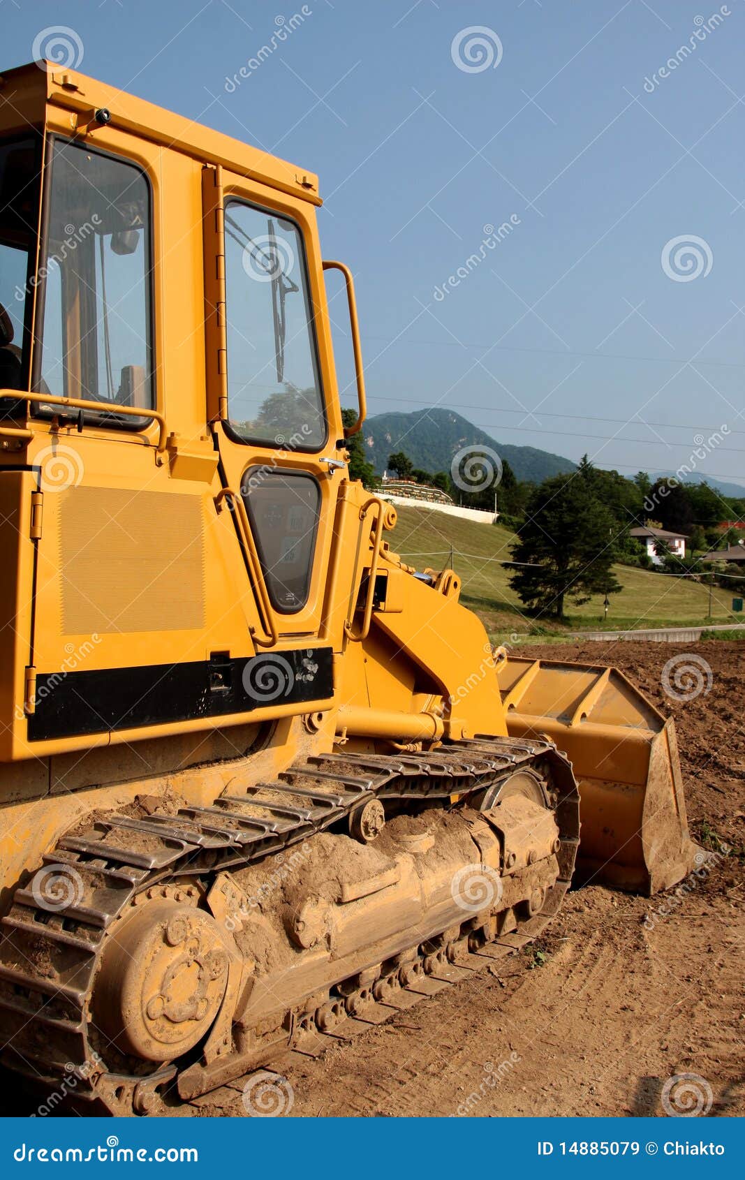 Yellow excavator stock image. Image of industry, excavator - 14885079