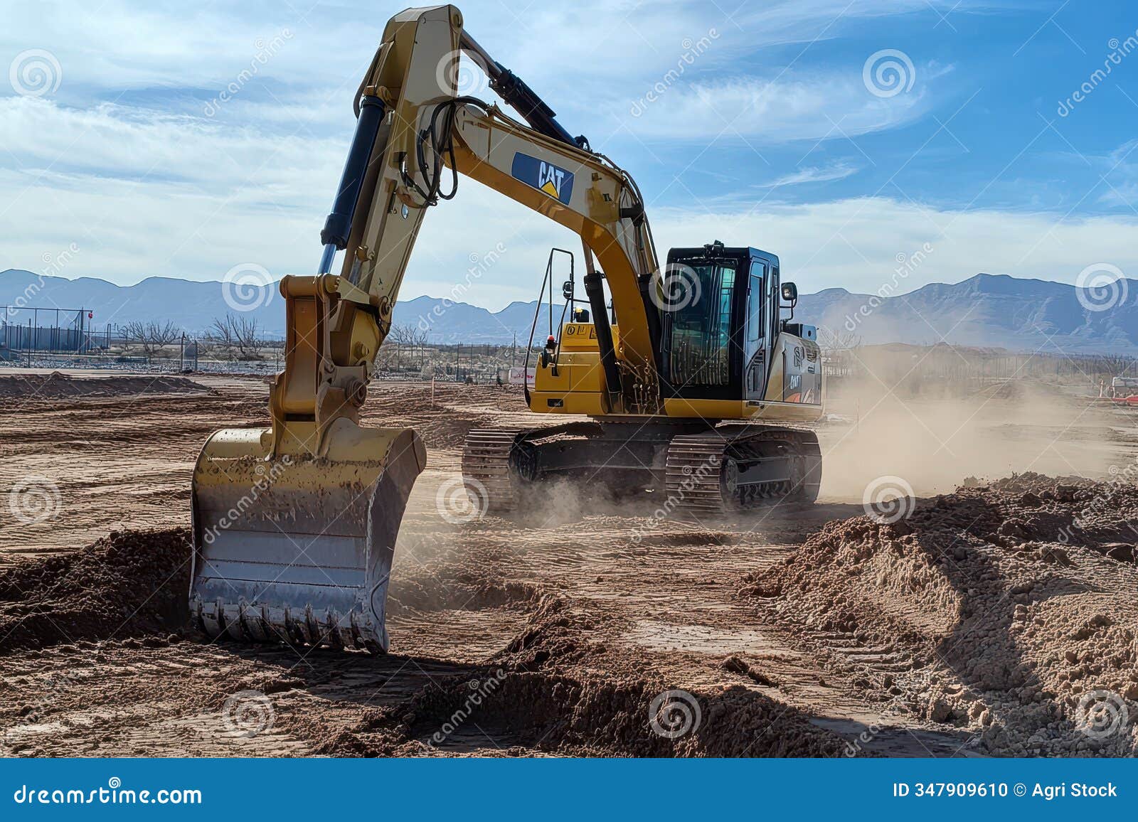 Digging Mountains. Extraction Of Rocks. Pickaxe And Stone Cartoon ...