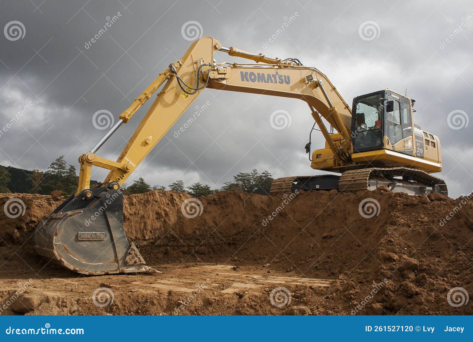 Yellow Excavator Digging the Ground Editorial Image - Image of soil ...