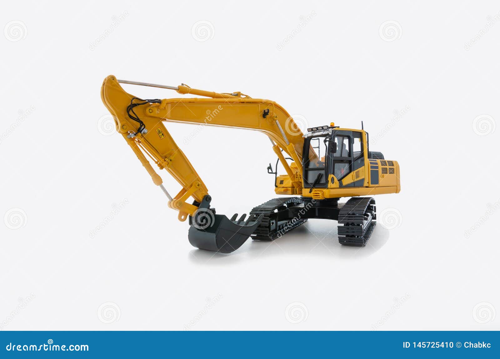 Yellow Excavator loader stock photo. Image of machinery - 145725410