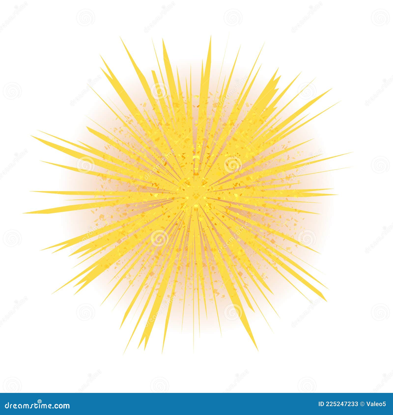 Yellow Explode Flash, Cartoon Explosion, Star Burst Stock Vector ...