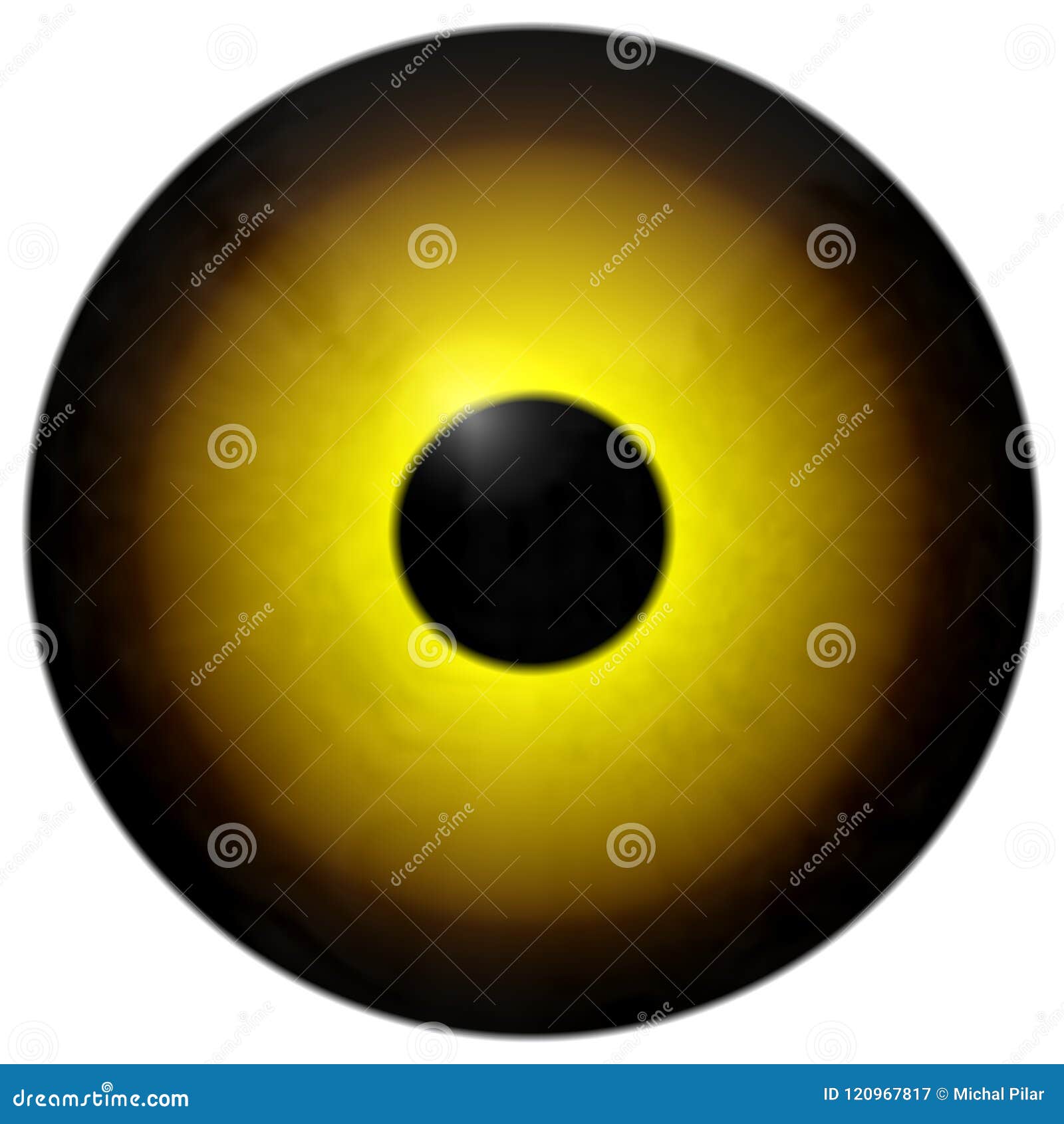 Yellow eye 3d texture stock illustration. Illustration of blue - 120967817