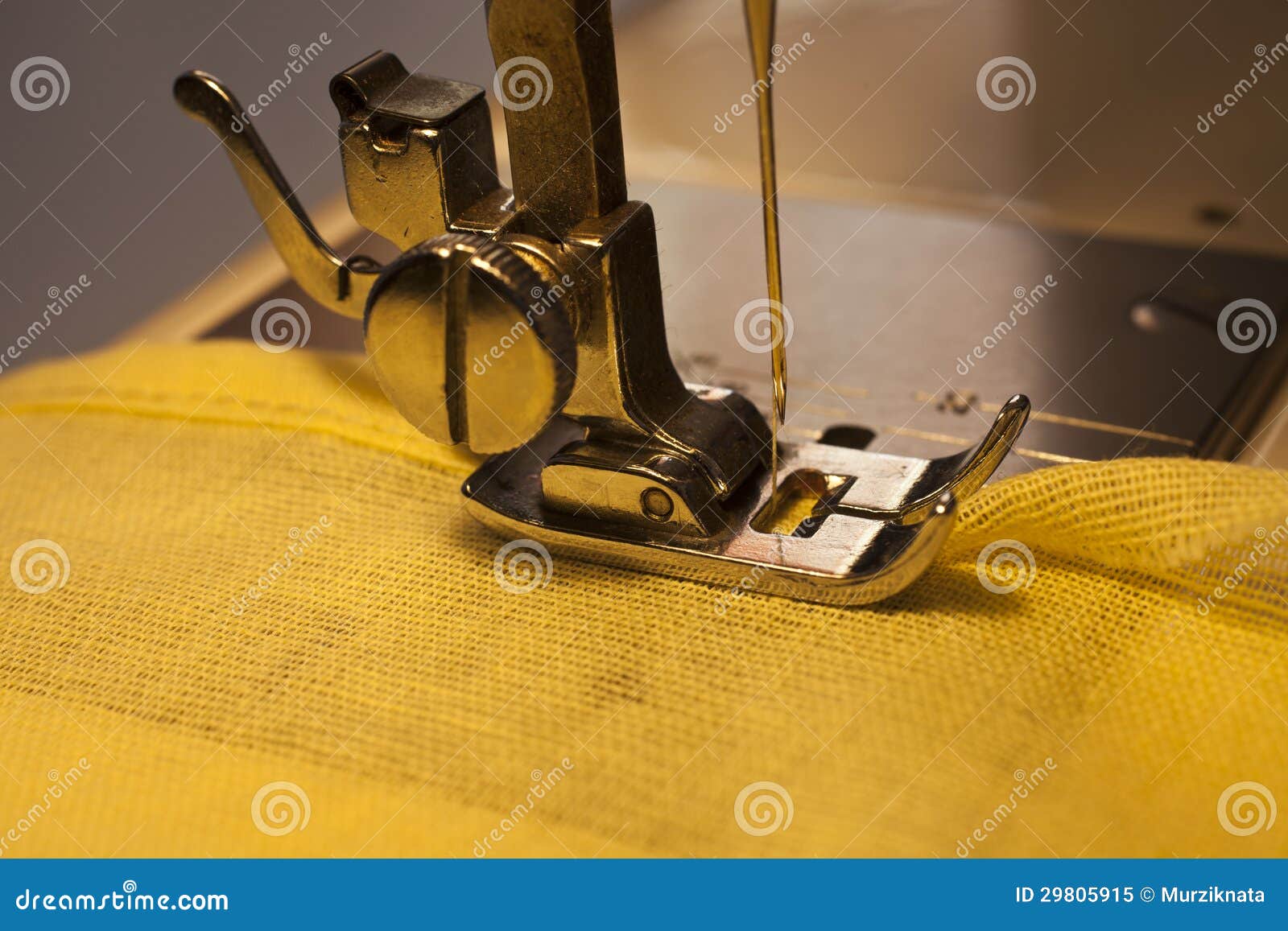 Fabric and sewing machine stock image. Image of needle - 29805915