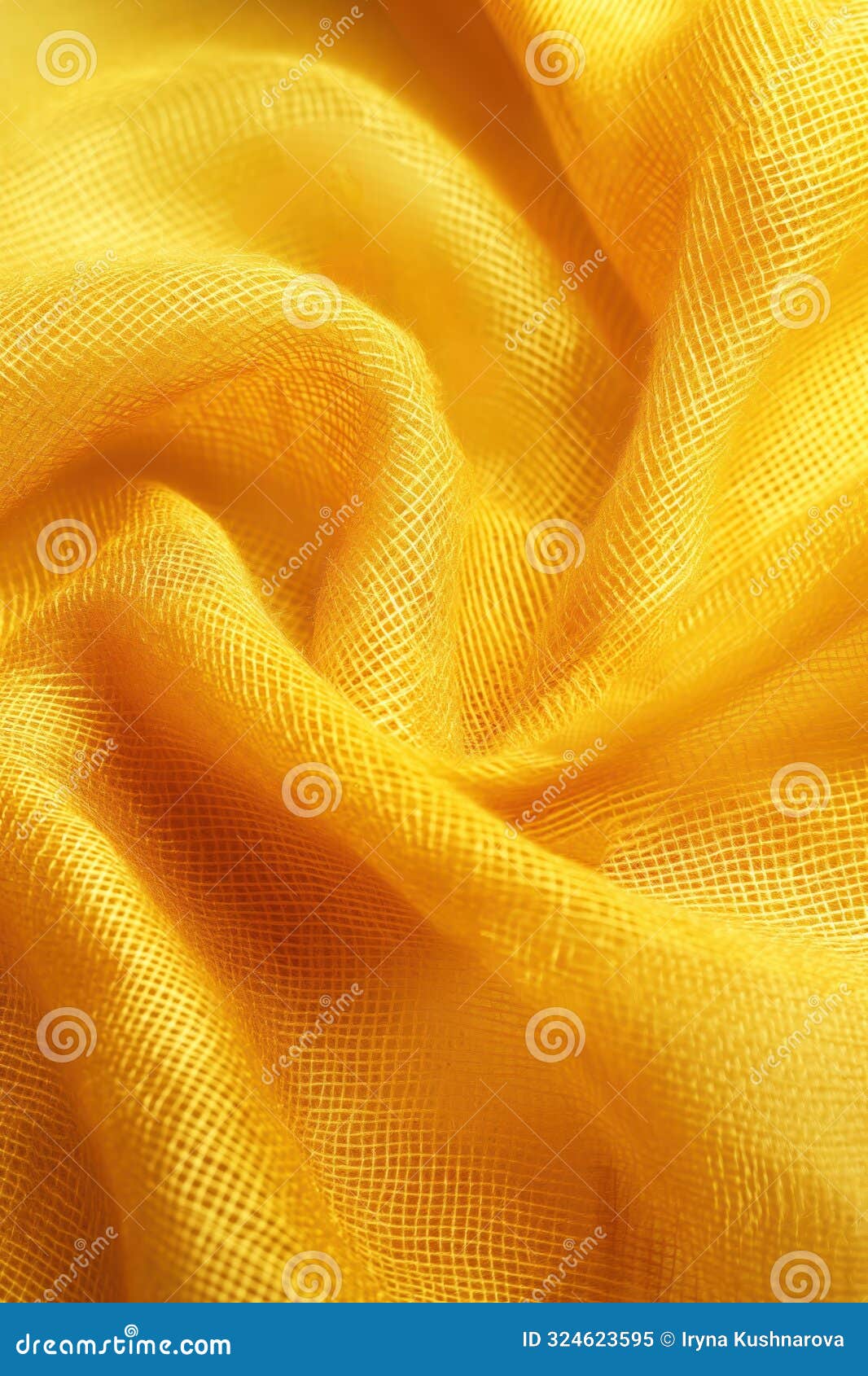 Yellow Fabric Texture Pattern Close-up View with Diagonal Lines ...