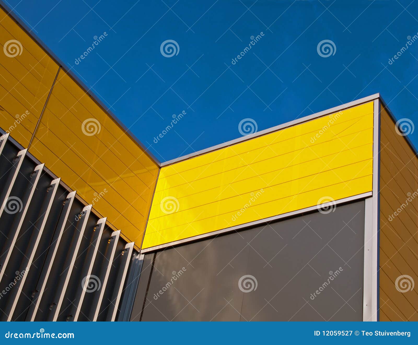 Yellow facade stock image. Image of facade, yellow, sheets - 12059527