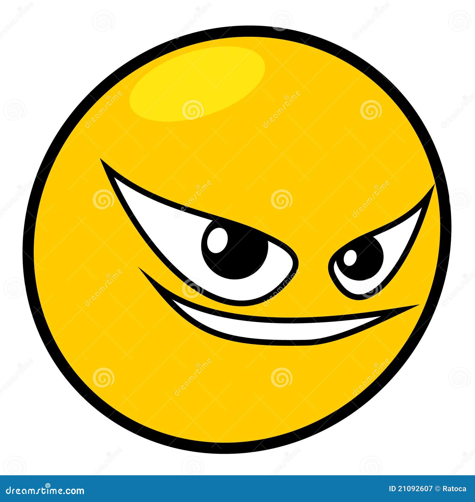 Yellow face stock vector. Illustration of round, oval - 21092607