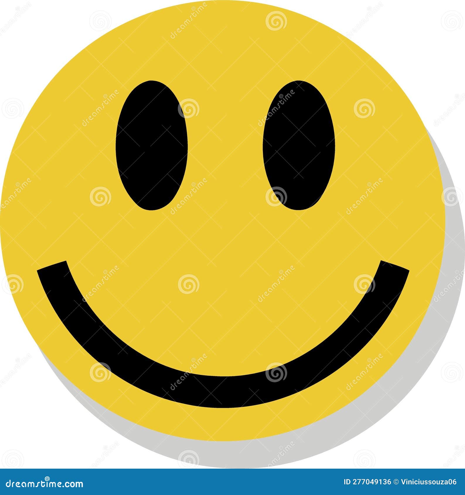 Yellow Face Icon Smiling Happy Stock Illustration - Illustration of ...
