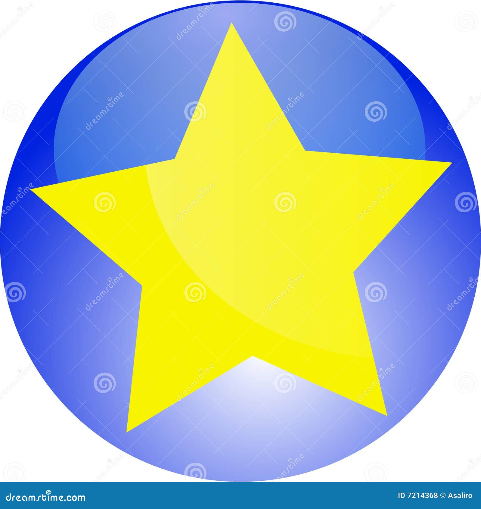 Yellow Favorite Icon. Metallic Favorite Icon. Vector Illustration ...