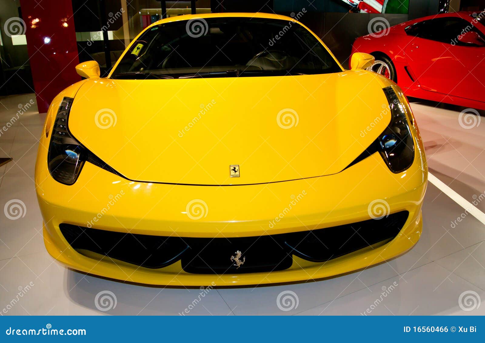 Yellow Ferrari 458 editorial photo. Image of speed, italia - 16560466