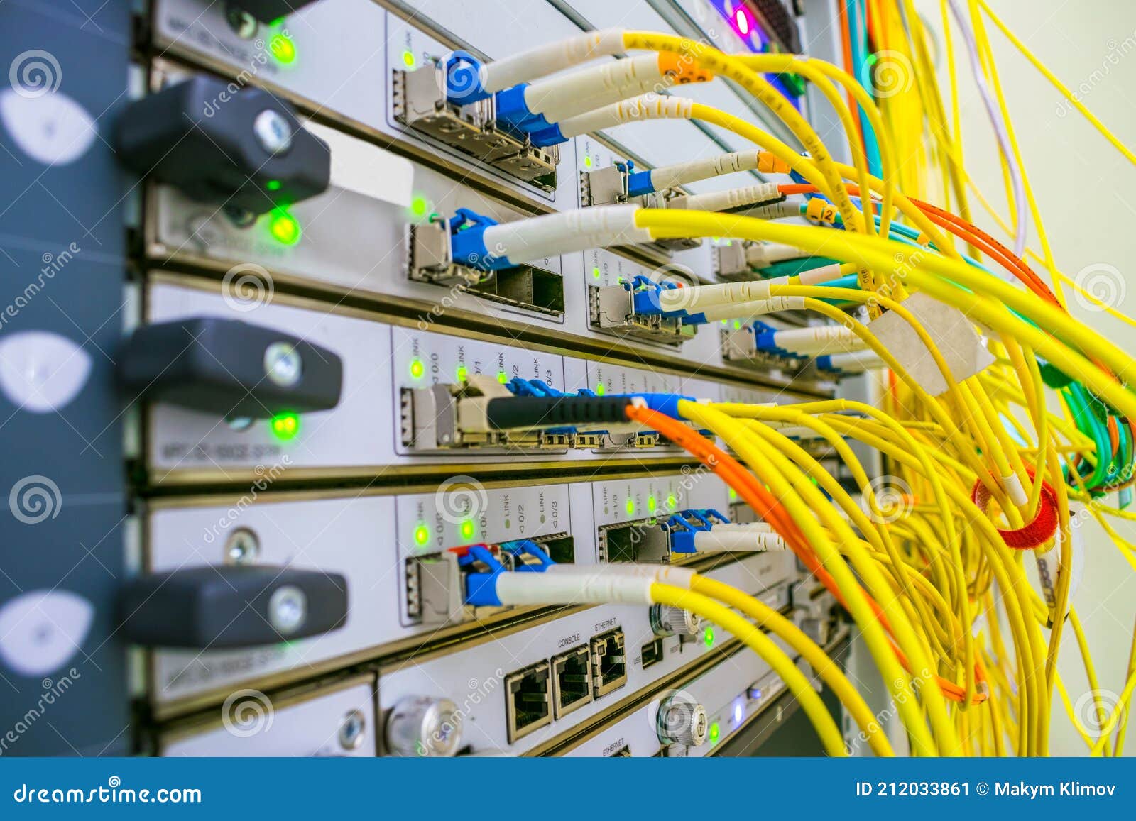 Powerful Server Equipment Is Installed In The Datacenter Rack. Modern ... Powerful Server Equipment Is Installed In The Datacenter Rack. Modern ...