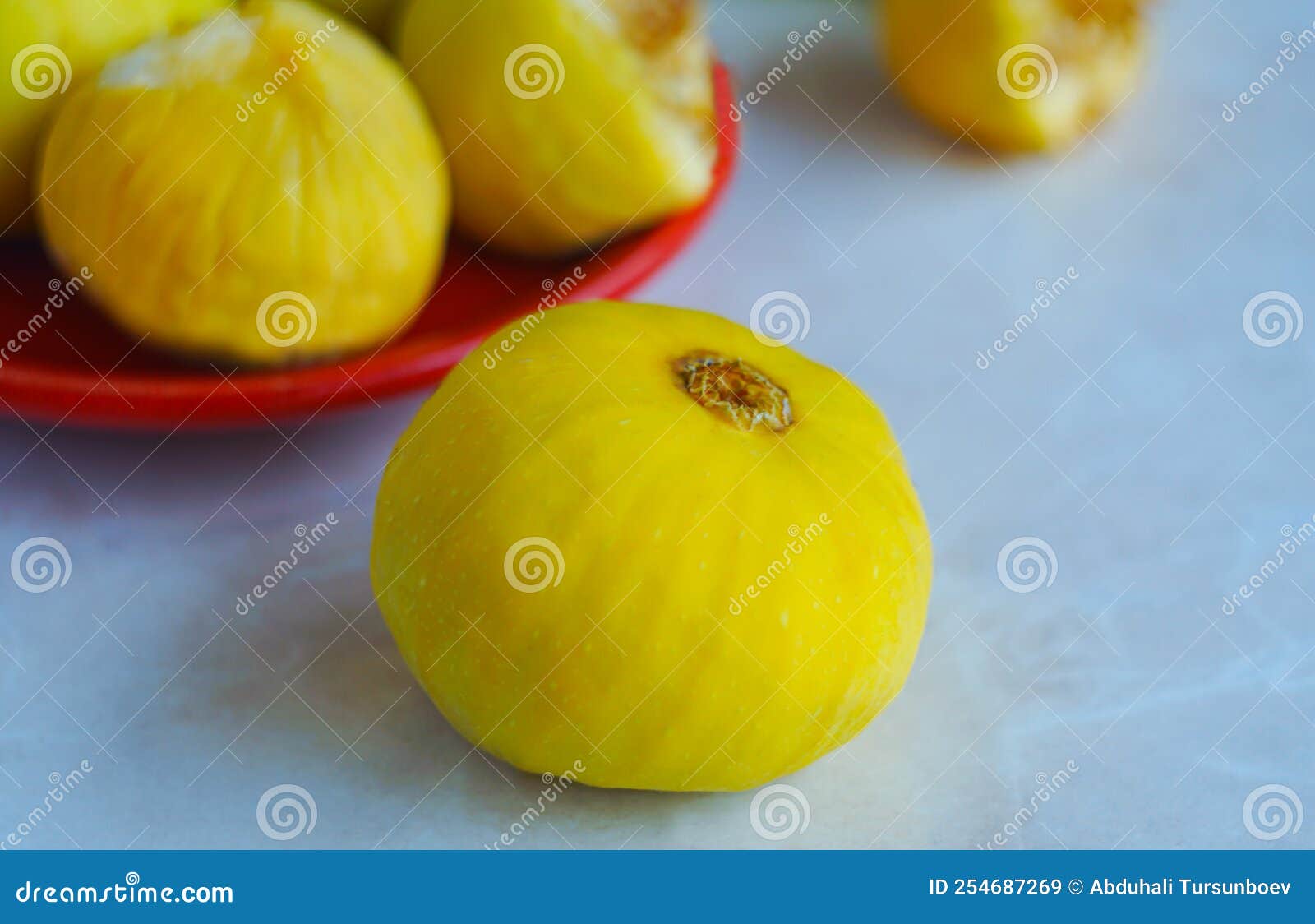 Yellow figs stock image. Image of delicious, antioxidant - 254687269