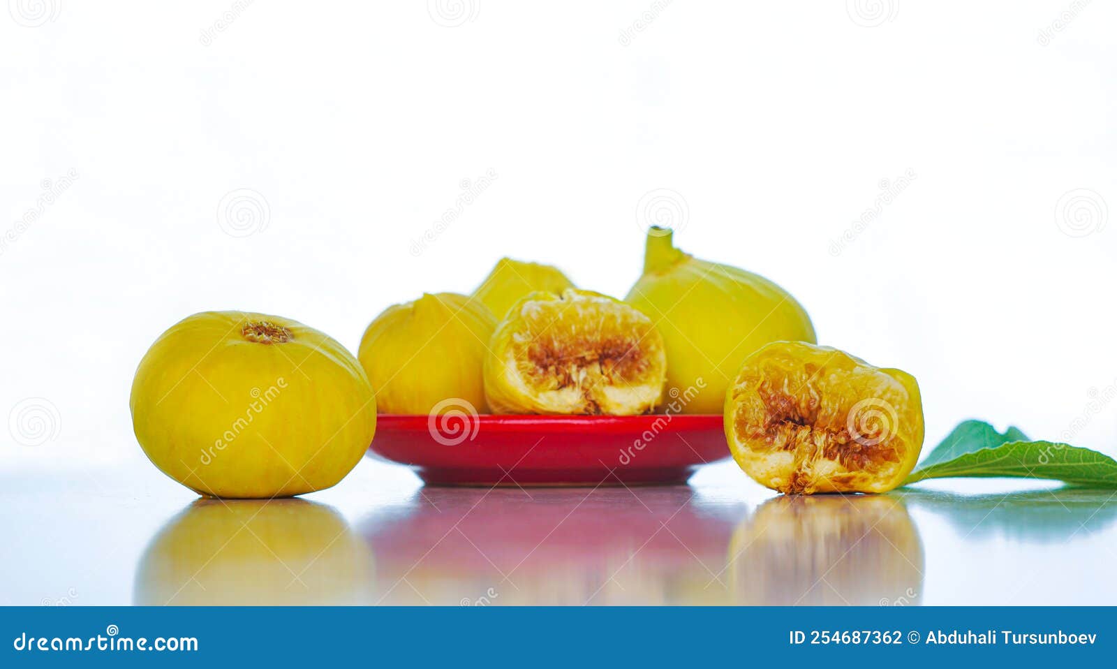 Yellow figs stock photo. Image of natural, summer, eating - 254687362