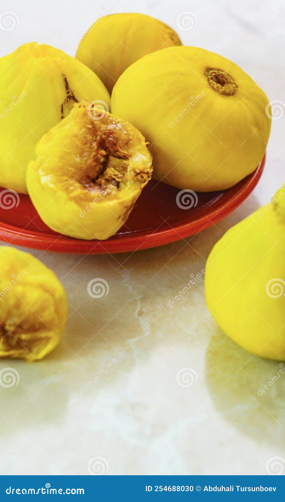 Yellow figs stock photo. Image of fruits, studio, shape - 254688030