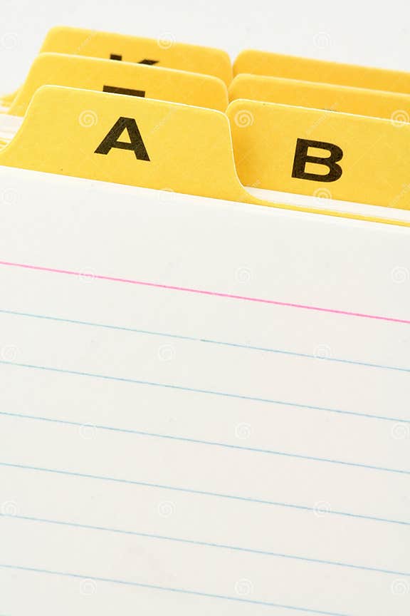 Yellow file divider stock image. Image of business, number - 1879537