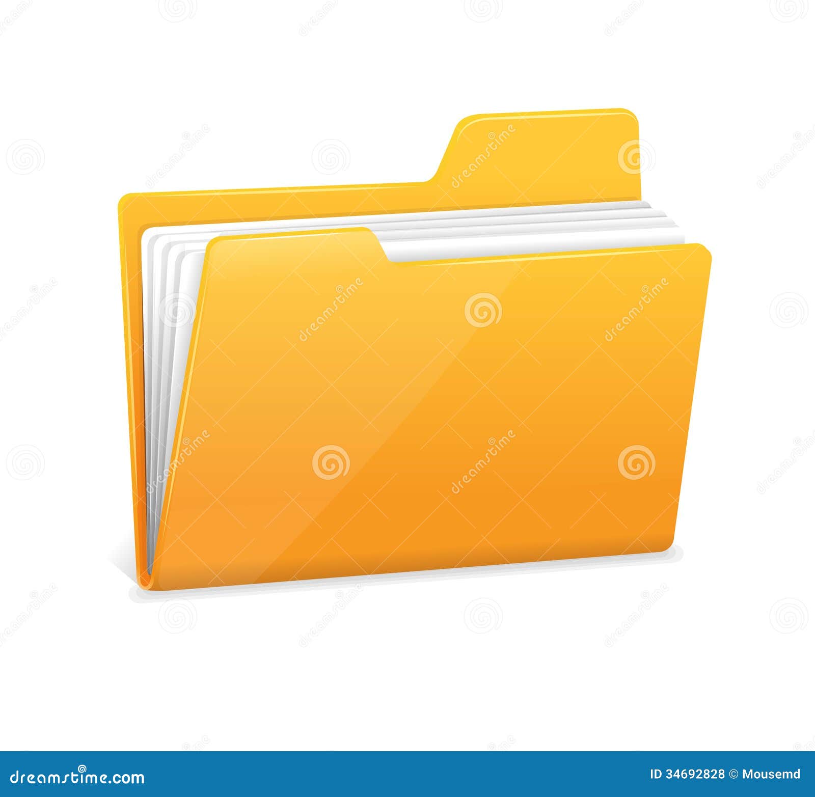 Yellow File Folder Icon, Flat Style Vector Illustration | CartoonDealer ... Yellow File Folder Icon, Flat Style Vector Illustration | CartoonDealer ...