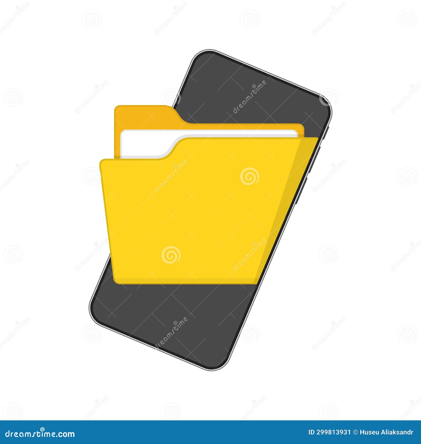 Colorful file folder set stock illustration. Illustration of isolated ...