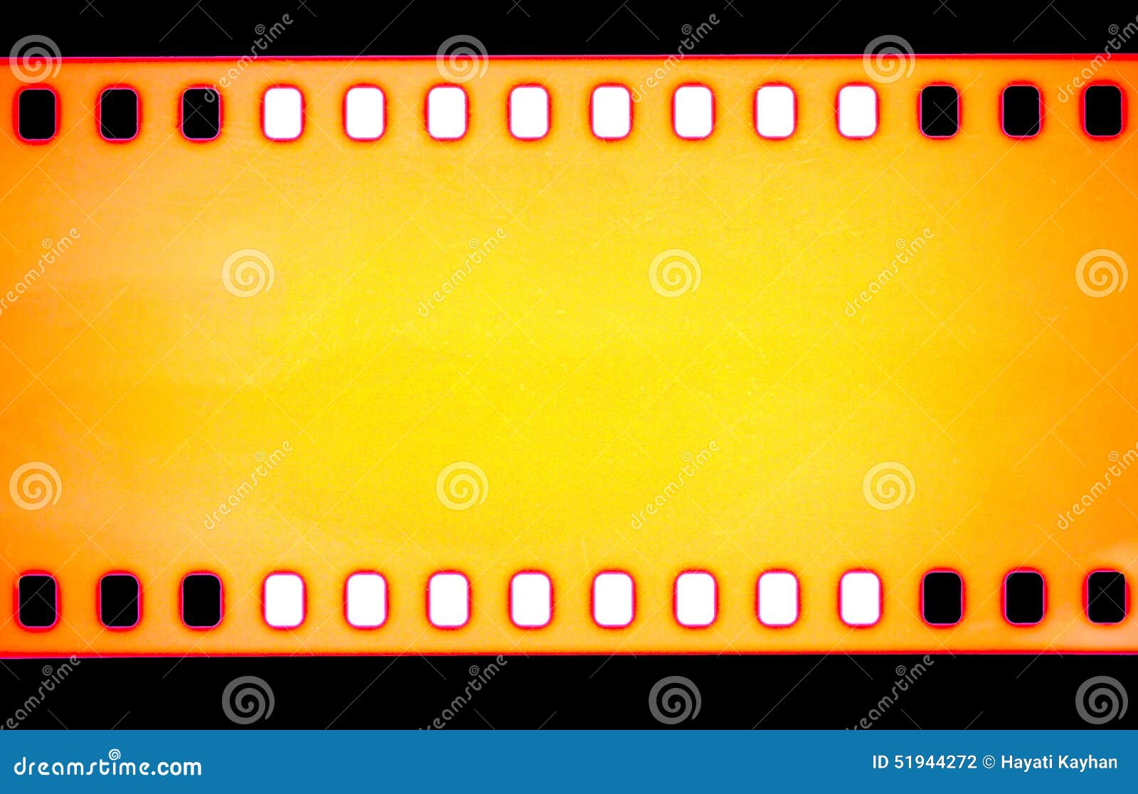 Yellow Film Strip, Macro Shot Stock Photo - Image of reel, background ...